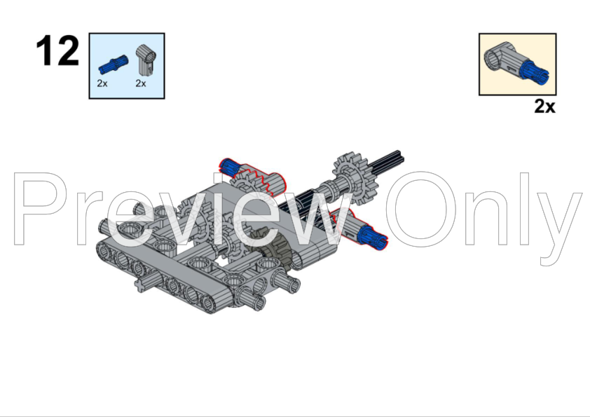 LEGO MOC V12 Engine with Gearbox (HORT Series 5) by Bricktec Designs ...