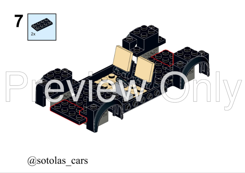 LEGO MOC Mitsubishi 3000 GT by Šotola´s Cars | Rebrickable - Build with ...