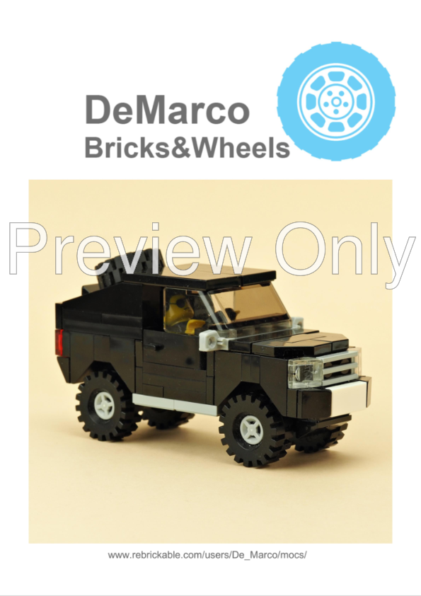 Lego Moc Back Racing Suv By Demarco Rebrickable Build With Lego