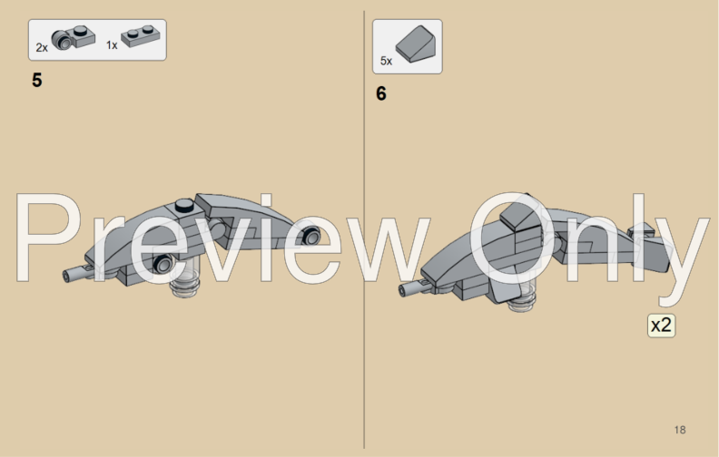 LEGO MOC Swimming Dolphins by JKBrickworks | Rebrickable - Build with LEGO