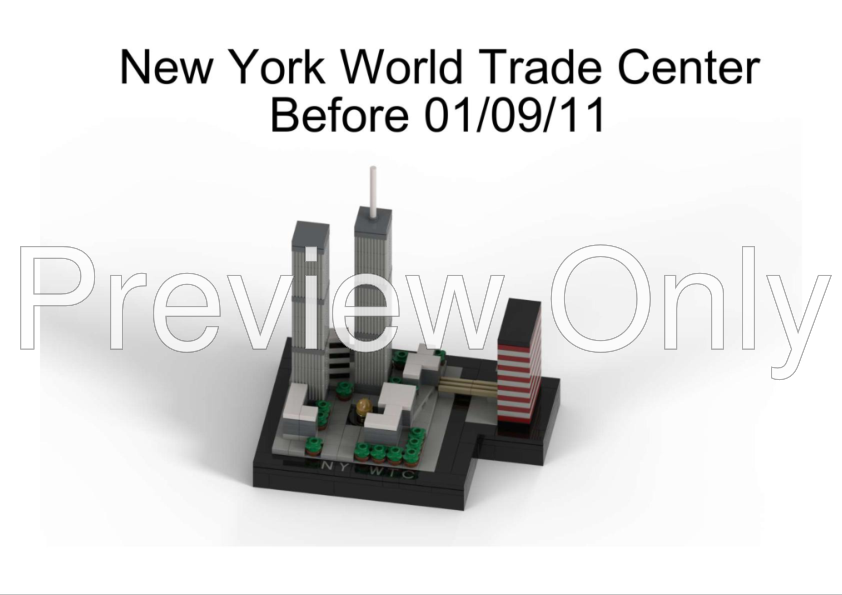 LEGO MOC New York Wtc before 01/09/11 by M4rchino84 | Rebrickable ...
