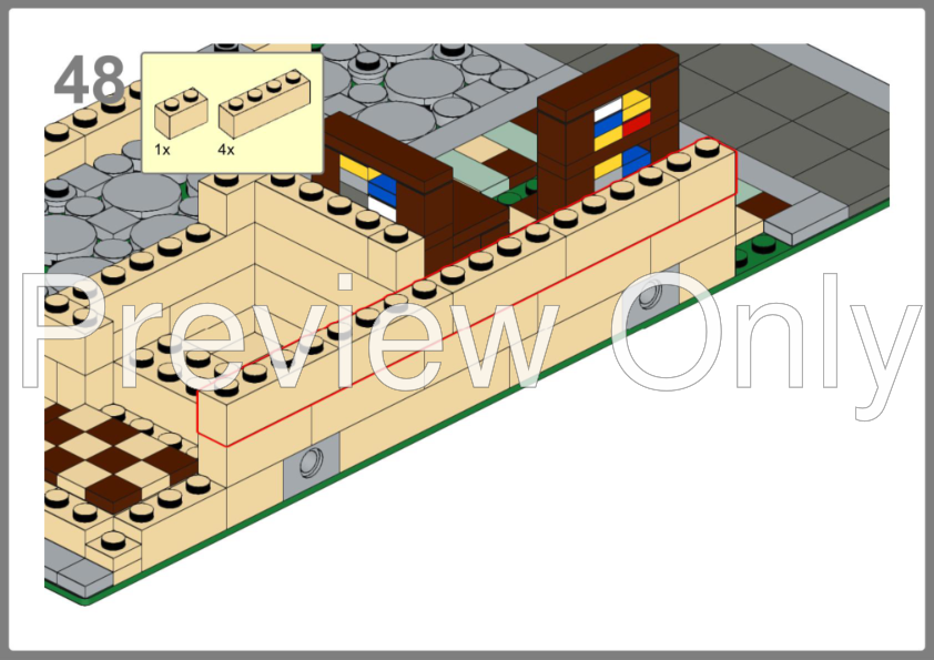 LEGO MOC-43123 Modular Sand Green Shop by cjtonic | Rebrickable - Build ...