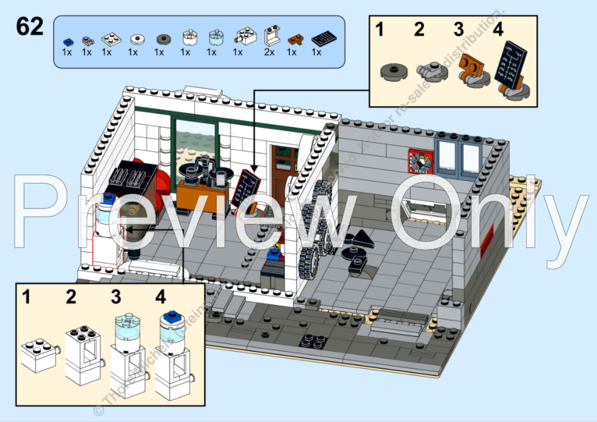 LEGO MOC Pharmacy and Old Repair Shop by steinekonig | Rebrickable ...