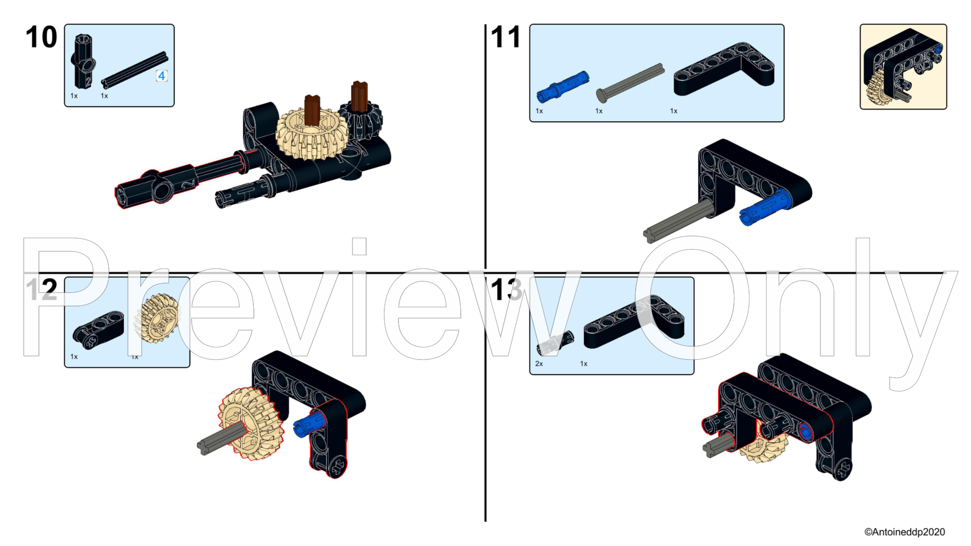 Lego Moc Lego Technic Heavy Turntable By Antoineddp Rebrickable
