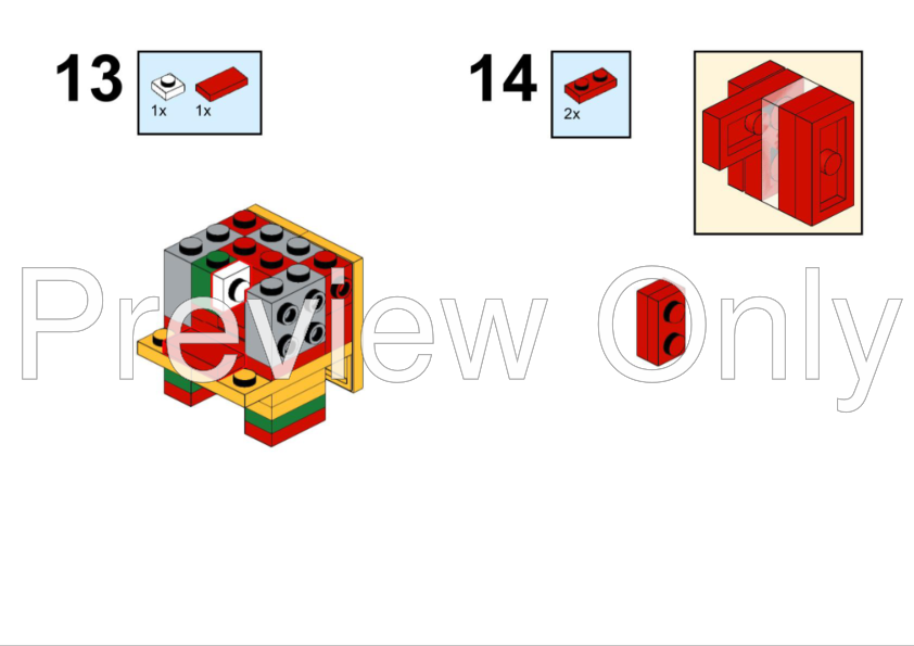 LEGO MOC Doc Brown 2015 Brickheadz by FMbricks | Rebrickable - Build ...