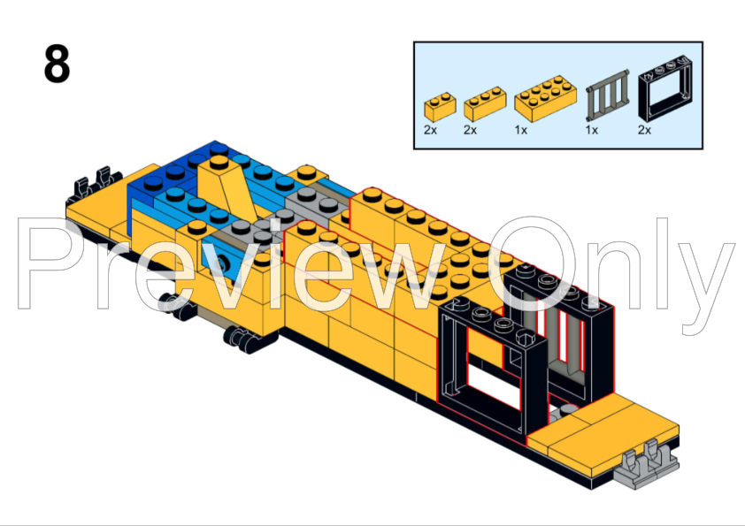 LEGO MOC 70423 Alco RS-3000 by Galaxy 12 Imports | Rebrickable - Build ...