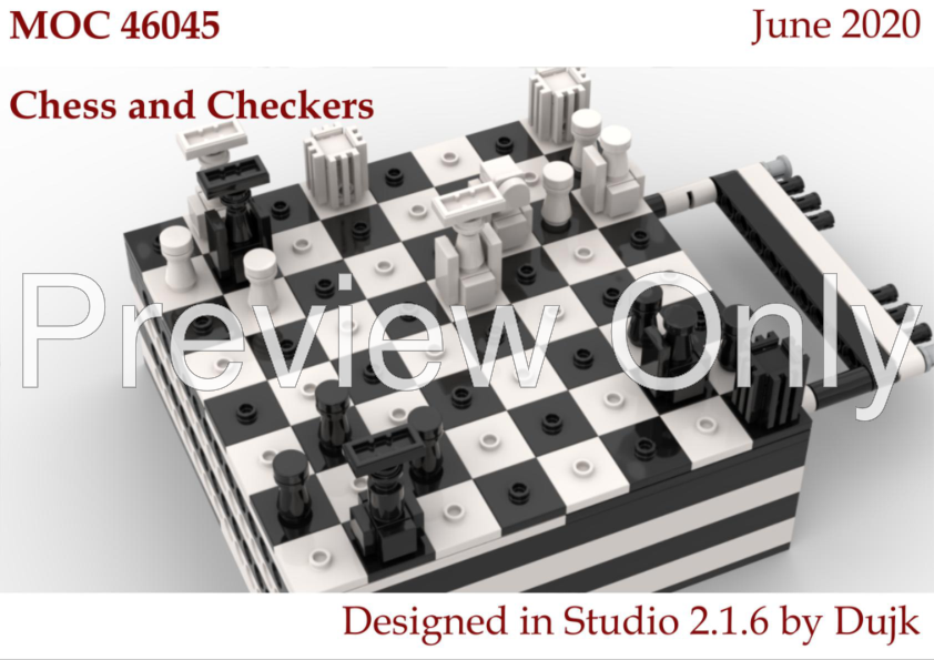 LEGO MOC Chess and Checkers by Dujk | Rebrickable - Build with LEGO