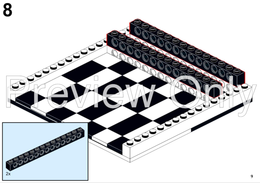 Lego Moc Chess And Checkers By Dujk Rebrickable Build With Lego