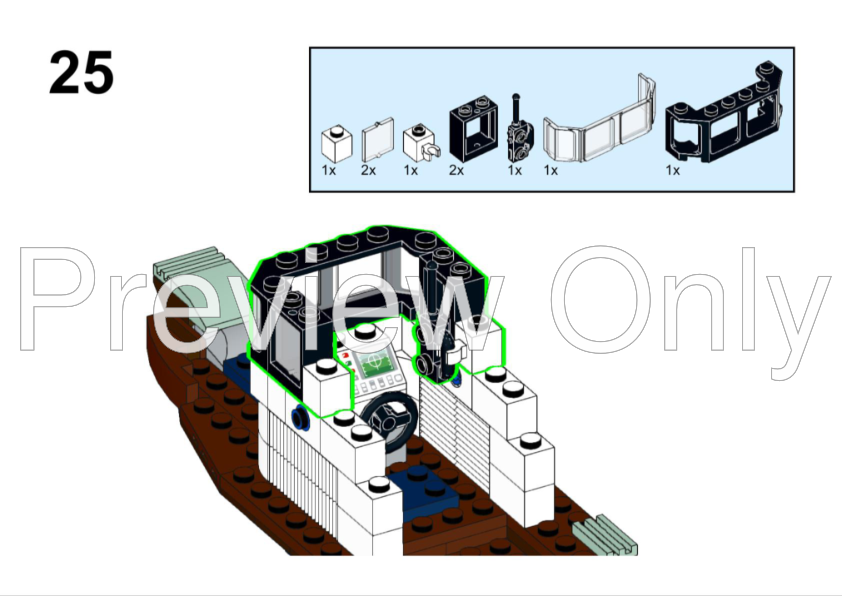 LEGO MOC Small Fishing Trawler (Ship No. 1) by fidi70 | Rebrickable ...