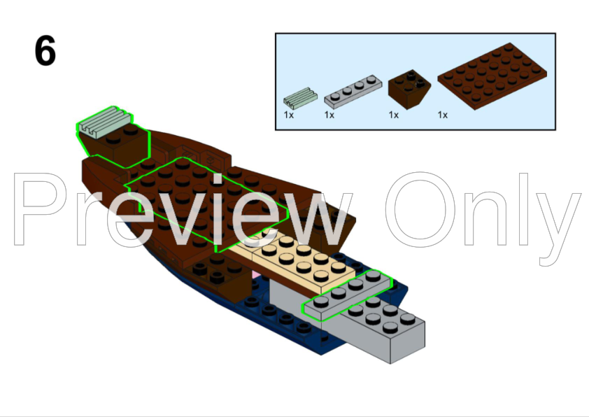 LEGO MOC-47817 Small Fishing Trawler (Ship No. 1) by fidi70 ...