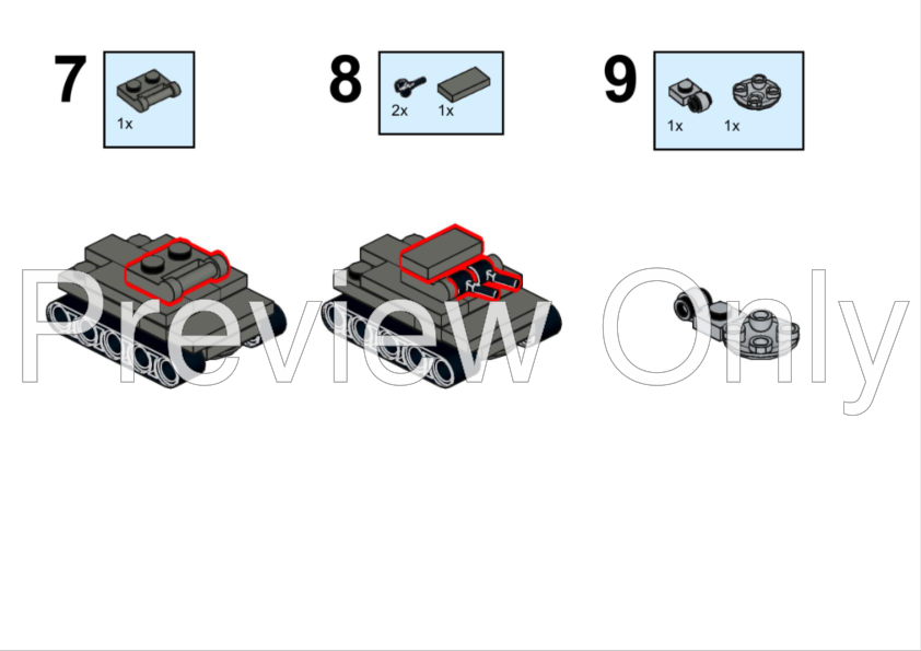 LEGO MOC Micro Tank - Panzer II by SpiderTom89 | Rebrickable - Build ...
