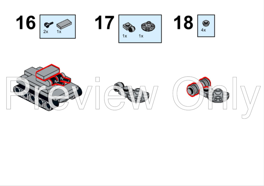LEGO MOC Micro Tank - Panzer II by SpiderTom89 | Rebrickable - Build ...
