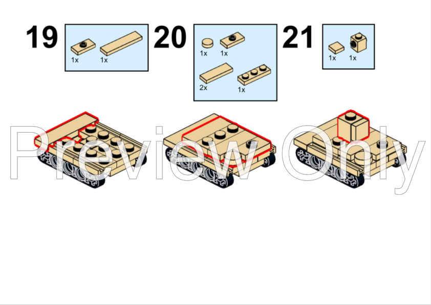 LEGO MOC Micro Tank - Panzer III by SpiderTom89 | Rebrickable - Build ...