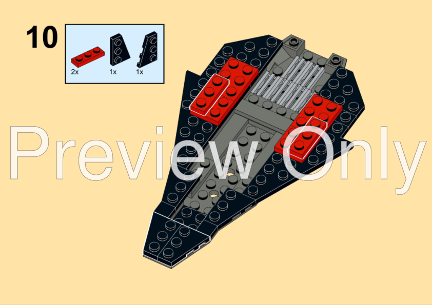 LEGO MOC M:Tron Super Bolt Space Ship by retrobrickstudio | Rebrickable ...