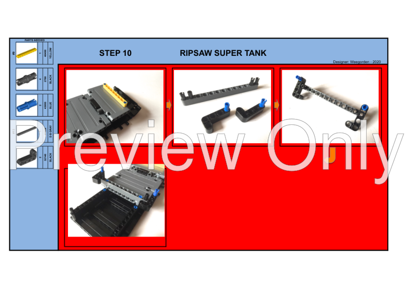 LEGO MOC RC Ripsaw Super Tank by Weegordon | Rebrickable - Build with LEGO