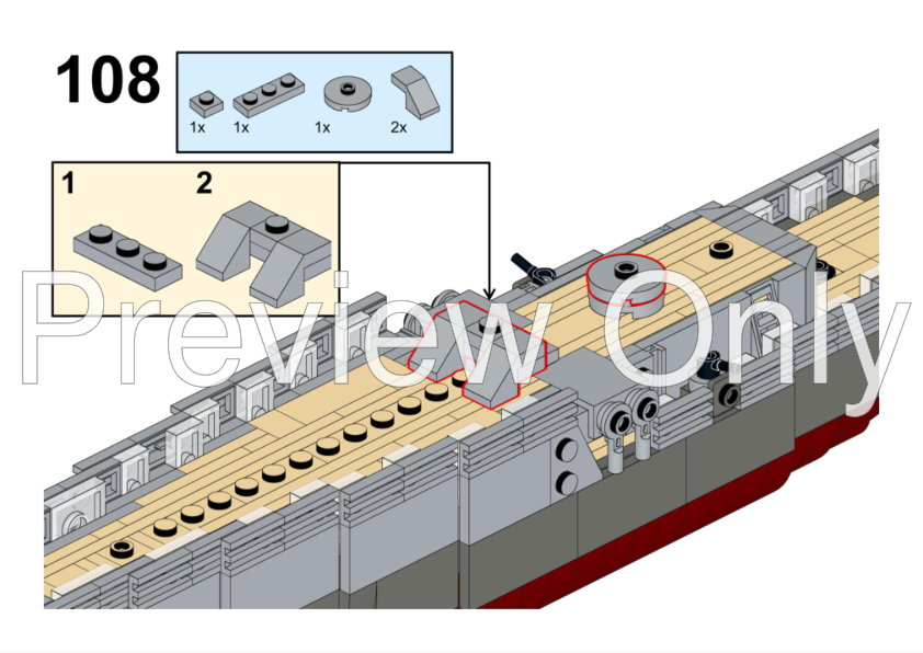 LEGO MOC 1:200 Hr. Ms. Flores, Dutch Gunboat by super_cacti ...