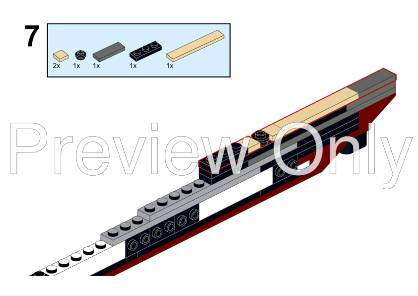 LEGO MOC 1:200 Hr. Ms. Flores, Dutch Gunboat by super_cacti ...