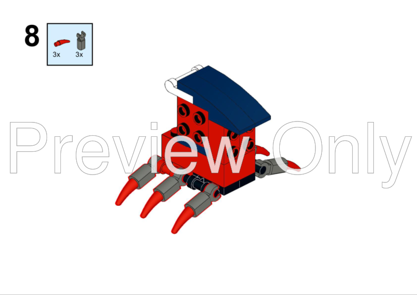 Lego Moc 31088 Hermit Crab Alternative Build By Buildmaster Rebrickable Build With Lego