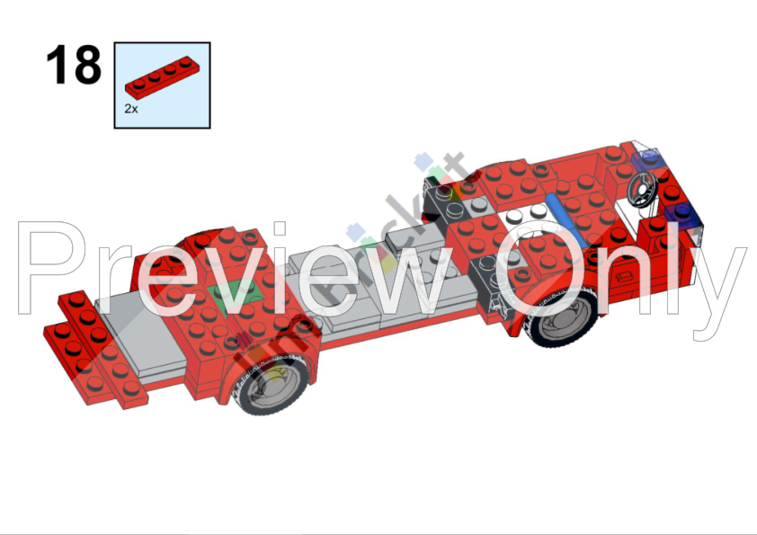 LEGO MOC UK Fire Engine Turnable Ladder 1.0 by JimBrickIt | Rebrickable ...