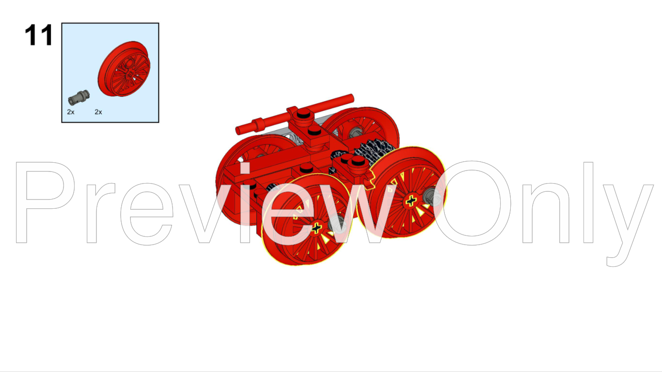 LEGO MOC 1:48 DRG T18.1001 Steam Turbine Locomotive v2 by NonsenseWars ...