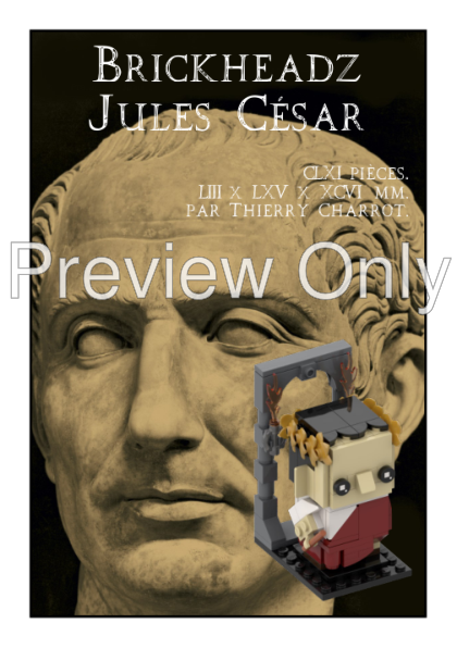 Lego Moc Brickheadz Julius Caesar By Thierry Rebrickable Build