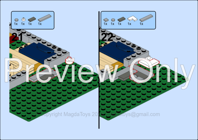 LEGO MOC Birch Bar - Bookshop 10270 Alternative build Q1 by Magdatoys ...