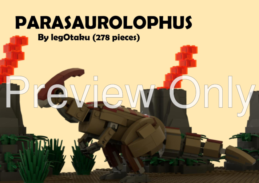 LEGO MOC Parasaurolophus by legOtaku | Rebrickable - Build with LEGO