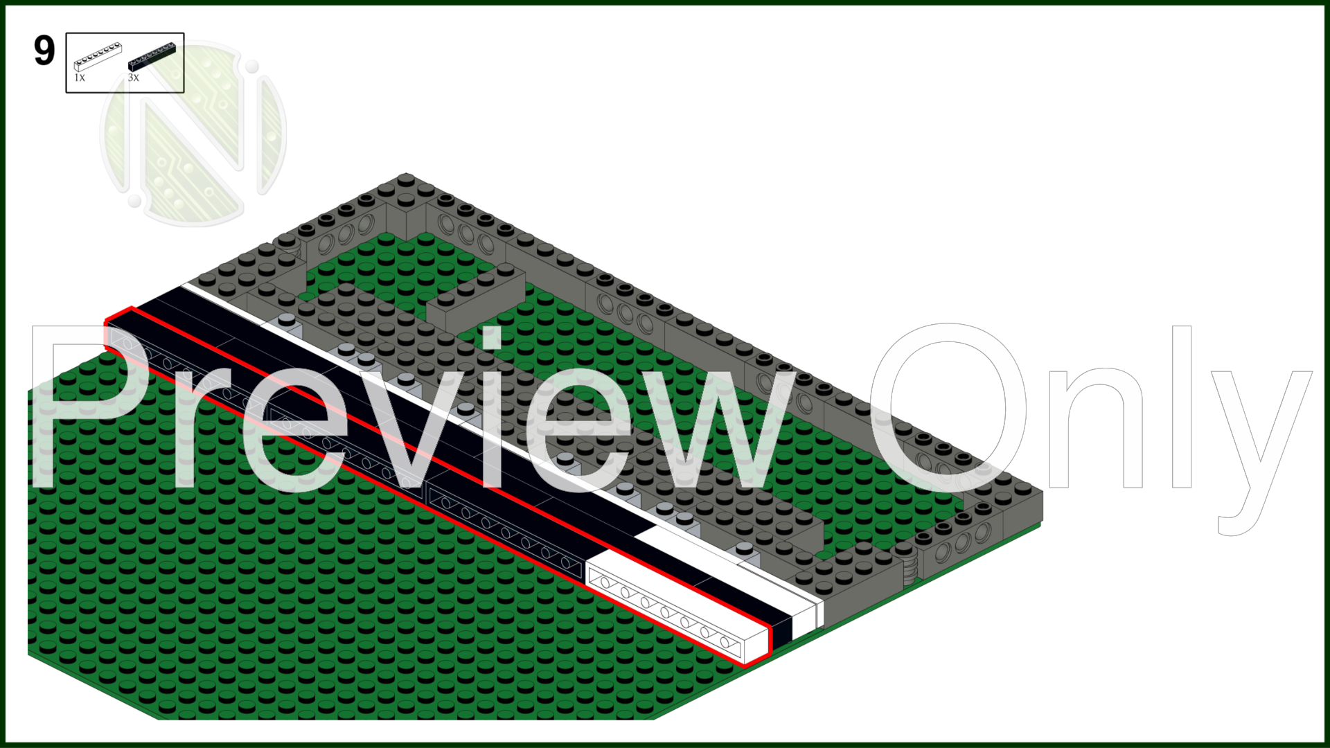 LEGO MOC NEXTBrick System Modular Road With Crosswalk by CyberLogic ...