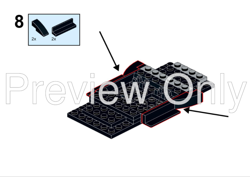 LEGO MOC Takata Dome NSX v2 by TheBoostedBrick | Rebrickable - Build ...