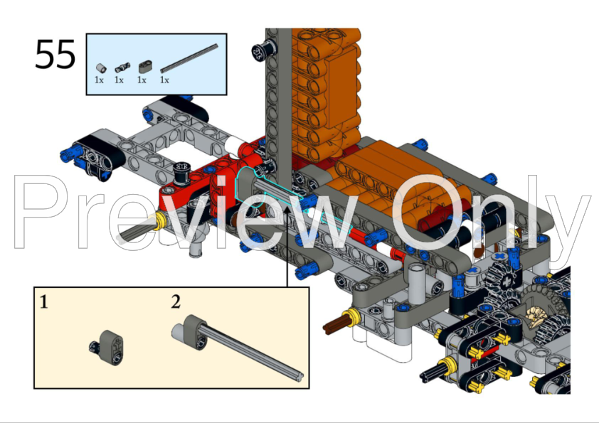 LEGO MOC Control+ powered 8x4 Truck with Trailer (2 Versions, 42098 ...