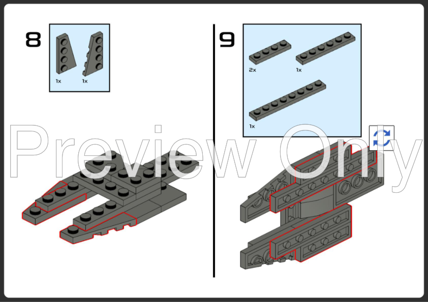 Lego Moc Rogue Shadow Microfighter By Liio Rebrickable Build With Lego