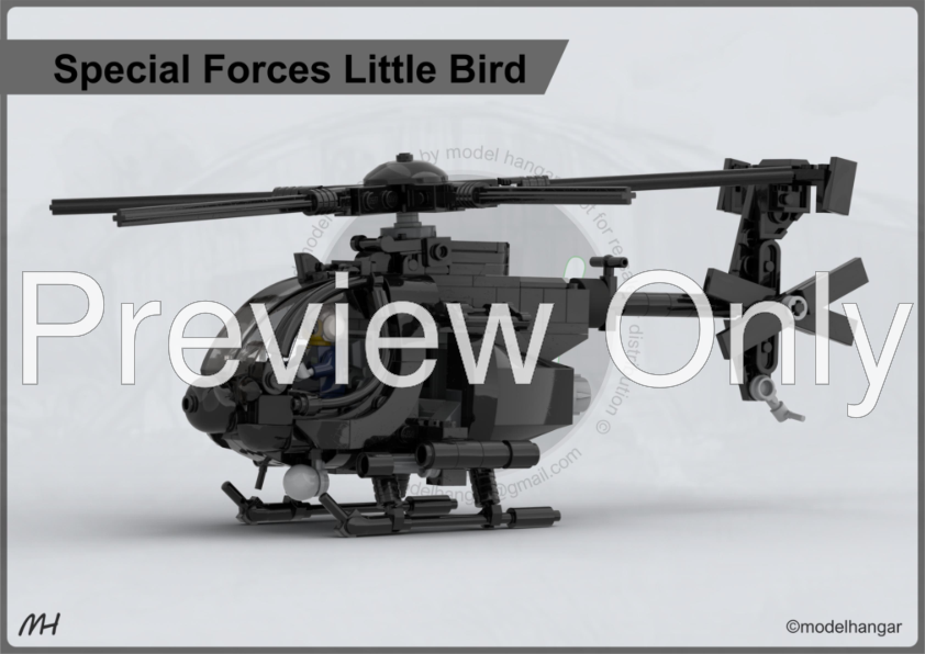 LEGO MOC Special Forces AH-6 Little Bird by model hangar | Rebrickable ...