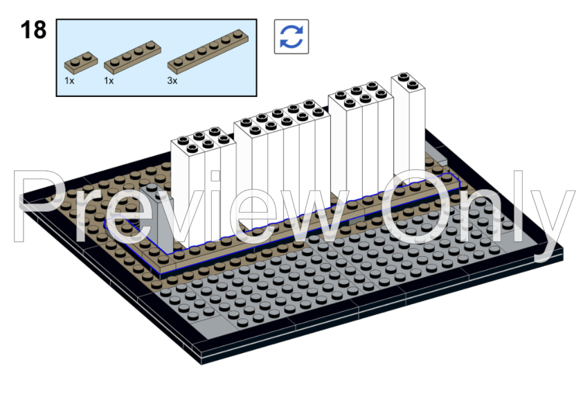 LEGO MOC Independence Hall by benbuildslego | Rebrickable - Build with LEGO