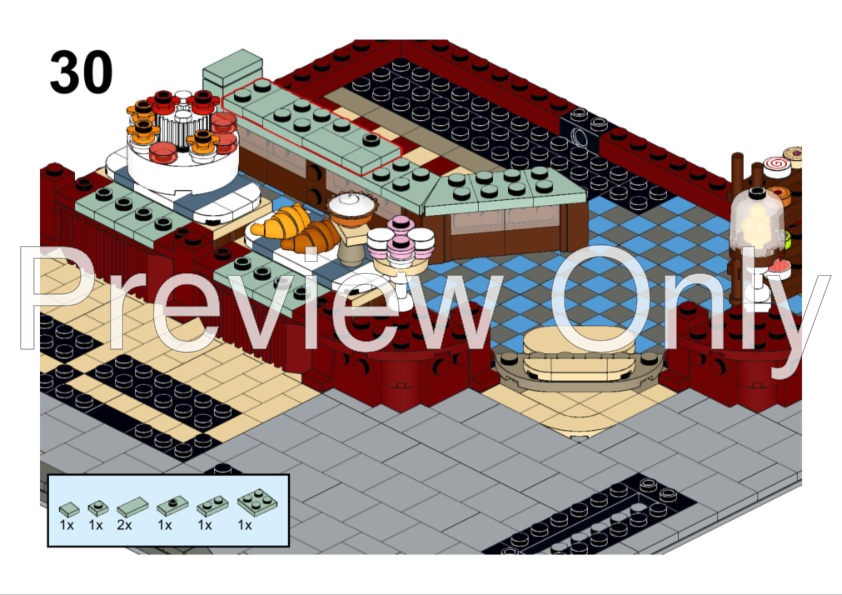 LEGO MOC Old bakery and pastry shop by Huebre | Rebrickable - Build ...