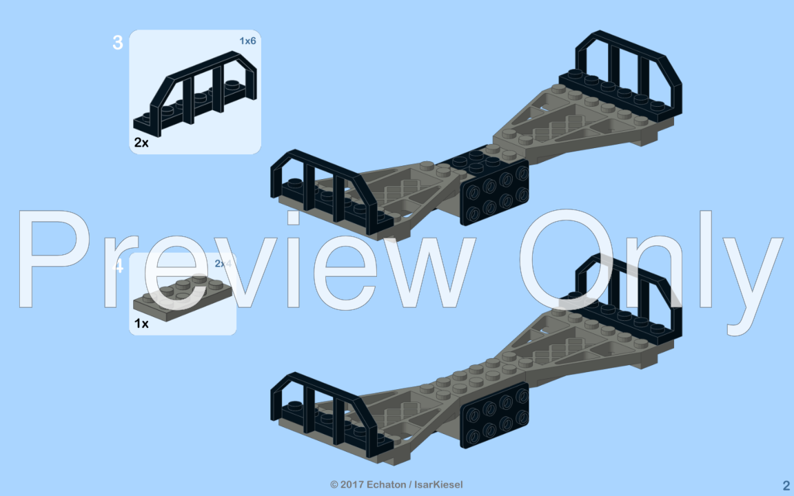 LEGO MOC 8-Wheel Ore Hopper by Echaton | Rebrickable - Build with LEGO