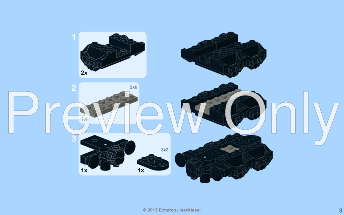 LEGO MOC 8-Wheel Ore Hopper by Echaton | Rebrickable - Build with LEGO