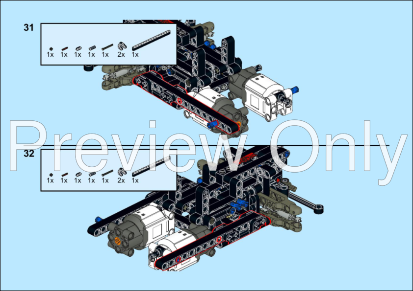 LEGO MOC Wheel drive buggy 4x4 by Lenivkin | Rebrickable - Build with LEGO