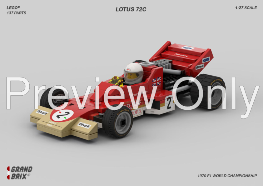 LEGO MOC 1970 Lotus 72C by Grand Brix | Rebrickable - Build with LEGO