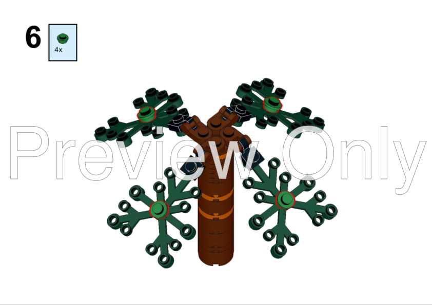 Lego Moc Colorful Trees For Modular Models By Gabizon Rebrickable