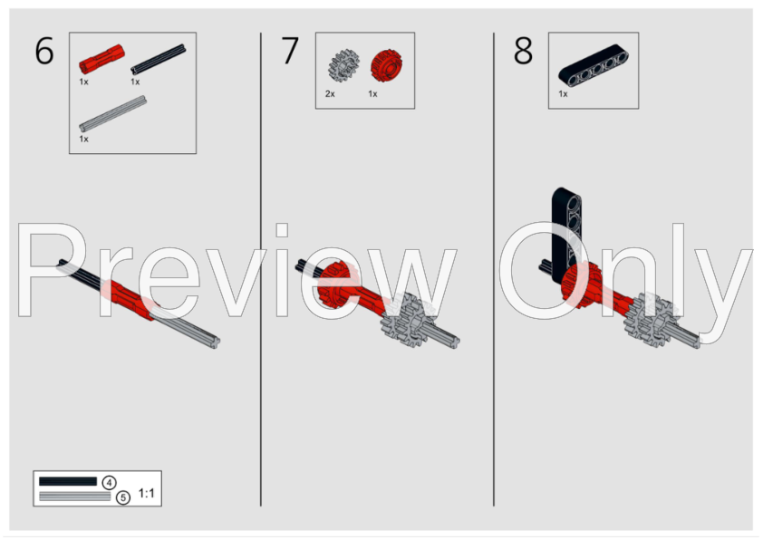 Lego Moc 6 Speed Manual Gearbox By Whathetech Rebrickable Build