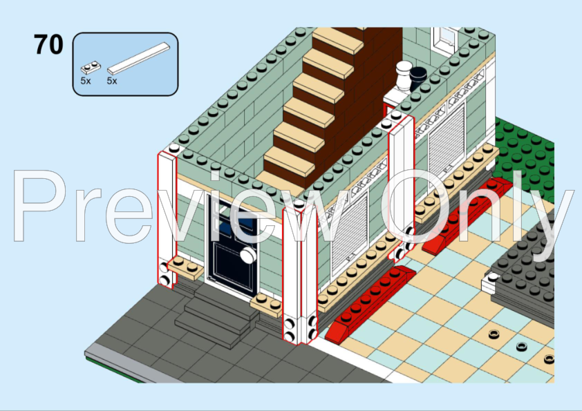 LEGO MOC Modular Residential by MOC_Expert | Rebrickable - Build with LEGO