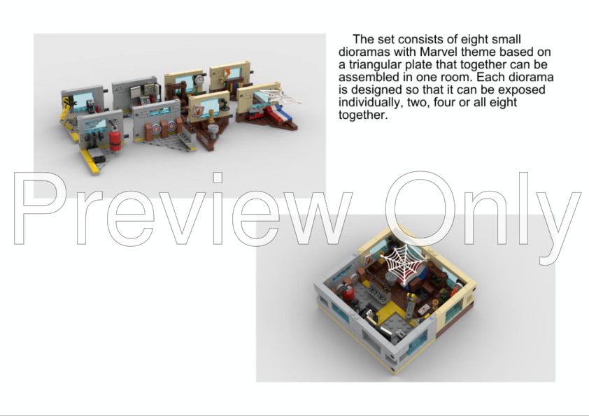 LEGO MOC Triangle Diorama Avengers by Project66 | Rebrickable - Build ...