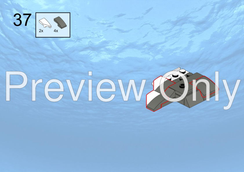 LEGO MOC Great White Shark by The Action Brick | Rebrickable - Build ...