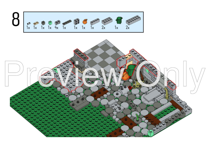 LEGO MOC Modular Invert Corner - Cemetery Secret by email80 ...