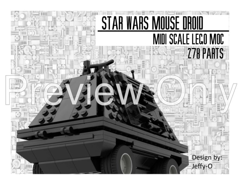 LEGO MOC Mouse Droid - Midi Scale by Jeffy-O | Rebrickable - Build with ...