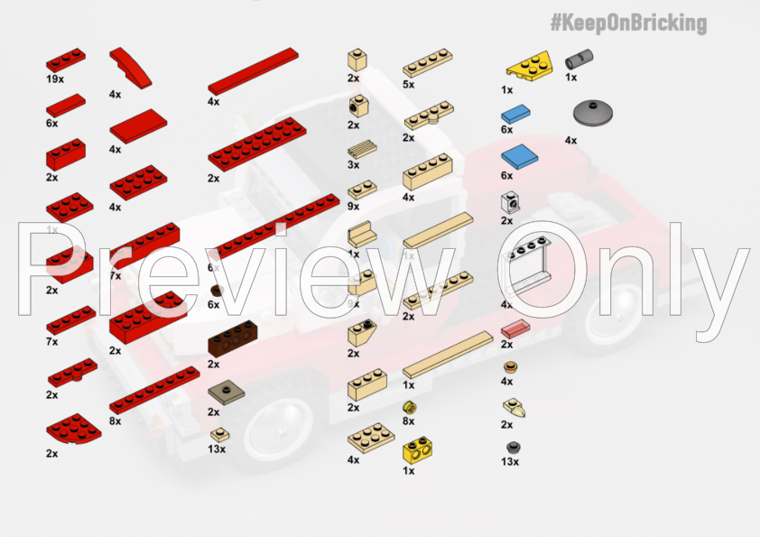 Lego Moc 10220 Big Rig By Keep On Bricking Rebrickable Build With Lego