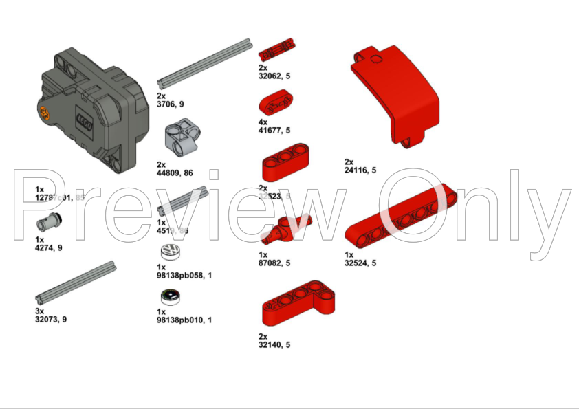 Lego Moc F1 Technic Pullback Engine By Cosminu Rebrickable Build