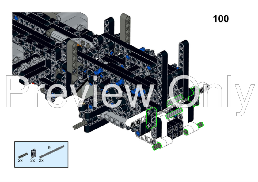 LEGO MOC 1:17 RC Semi Tractor (Powered Up) by Huwi | Rebrickable ...