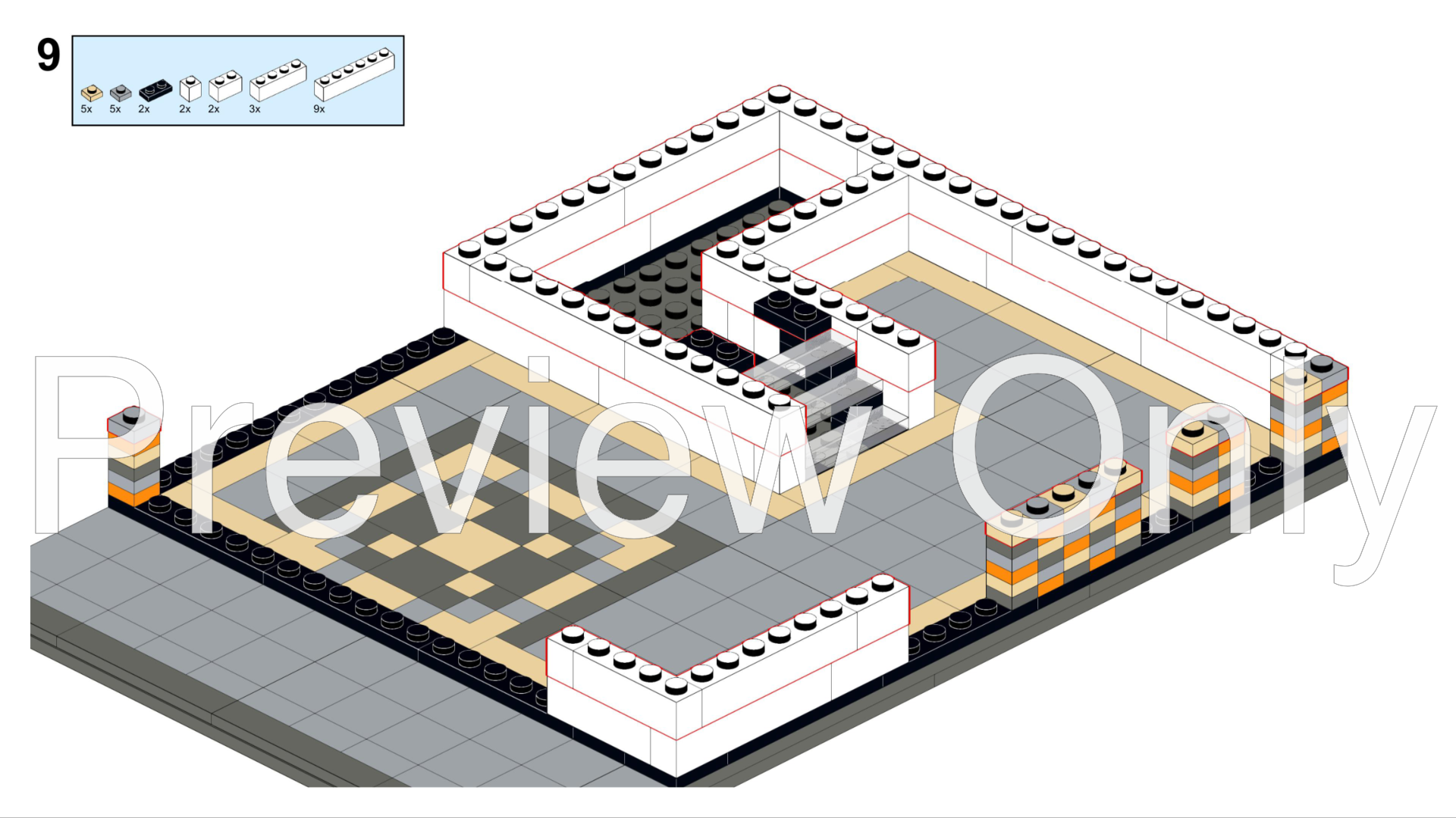 LEGO MOC Modern art gallery by xiaowang | Rebrickable - Build with LEGO