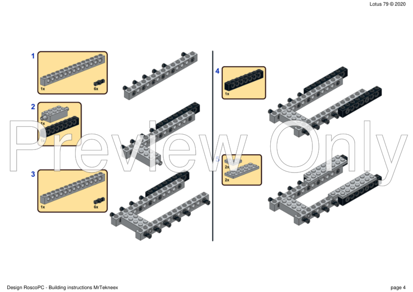 LEGO MOC Lotus 79 - scale 1:8 by RoscoPC | Rebrickable - Build with LEGO